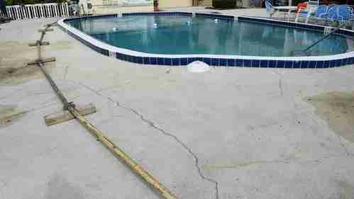 Crack In Concrete Pool Deck